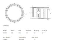 China SLEWING BEARING E307D E307C 148-4740 GEAR & BEARING GP-SWING PART OF 198-2008 FRAME AR-UNDERCARRIAGE for sale