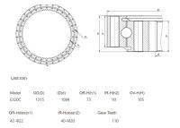 China SLEWING BEARING E320C 267-6739 GEAR & BEARING GP-SWING PART OF 264-8481 FRAME AR-UNDERCARRIAGE for sale