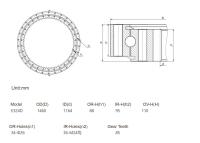 China SLEWING BEARING E324D 152-1735 GEAR & BEARING GP-SWING PART OF 219-4782 UNDERCARRIAGE AR for sale