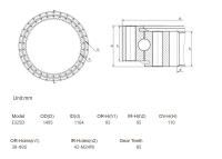 China SLEWING BEARING E325D 353-0654 GEAR & BEARING GP-SWING FIELD REPLACEMENT FOR 353-0558 for sale