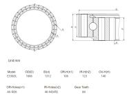 China SLEWING BEARING E336D 296-6305 GEAR & BEARING GP-SWING PART OF 378-9574 POWER TRAIN AR for sale