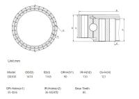 China SLEWING BEARING DX300LC 109-00181A 140109-00010 140109-00010A  BEARING;SWING for sale