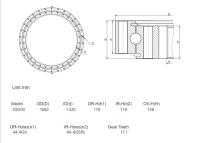 China SLEWING BEARING DX480 DX500 DX520 DX530LC-5B 140109-00003A 401107-00751 SWING BEARING TRACK FARME for sale