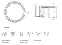 China SLEWING BEARING DH220-5 2109-1052 109-00052A SOLAR 220LC-V BEARING;SWING for sale