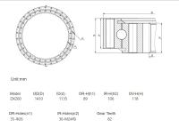 China SLEWING BEARING DX260 DX255LC K1010505 K1010505A  BEARING;SWING TRACK FARME for sale
