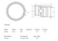 China SLEWING BEARING DX140LC-5 / 140109-00016A 401107-00751 DX160LC-5 BEARING;SWING for sale