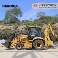China 388T Backhoe Loader With Muti Purpose Bucket And Variable Attachments for sale