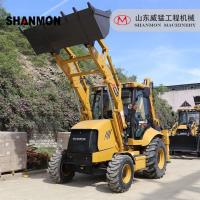 China 388T Backhoe Loader With Muti Purpose Bucket And Variable Attachments for sale