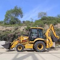 China Cummins Engine 100HP Construction Works Backhoe Loader With Accessories for sale