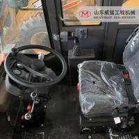 China 4WD CE Hydraulic Wheel Loader With Boom Structure Yellow Red Orange for sale