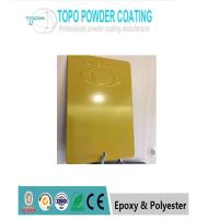 China Outdoor Pure Polyester Powder Coating Honey Yellow High Glossy Thermosetting for sale