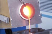 China 1600 Degree Silver Induction Furnace 2.5kg Continuous 15kw Induction Heater for sale