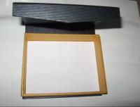 China Customized Hard Gift Boxes 25*30*5cm Textured Gift Box CMYK Black for sale