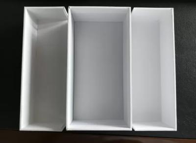 China Hardcover Hard Gift Boxes 1C 4C Matte Lamination Box CMYK White for sale