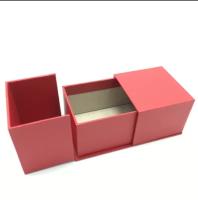 China Red Handmade Gift Boxes PSD CDR CMYK Jewelry Packaging Paper Box Customized for sale