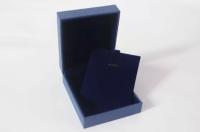 China Blue Hard Gift Boxes Rectangle Square Custom Cardboard Jewelry Boxes for sale