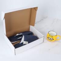 China Rectangle Custom Cardboard Shipping Boxes White Kraft Corrugated Shipping Boxes 12x9x3 Inches for sale