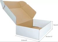 China White Cardboard Gift Boxes Matte Shipping Boxes For Small Business for sale