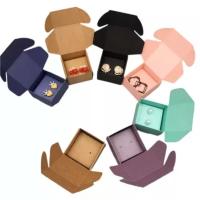 China DIY Folded Paper Gift Boxes Mini Jewelry Carton Box Customized for sale