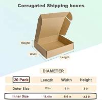 China CMYK Printed Custom Logo Cardboard Boxes Kraft Mailing Boxes For Small Business for sale