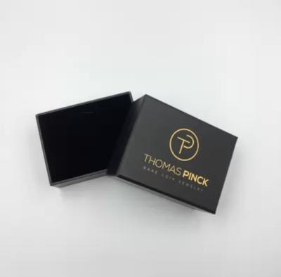 China Rigid Black Cardboard Gift Boxes Luxury Small Paper Gift Box ODM for sale