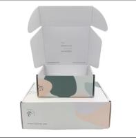 China Colorful Printed Logo Cardboard Gift Boxes 300 GSM Custom Corrugated Boxes for sale
