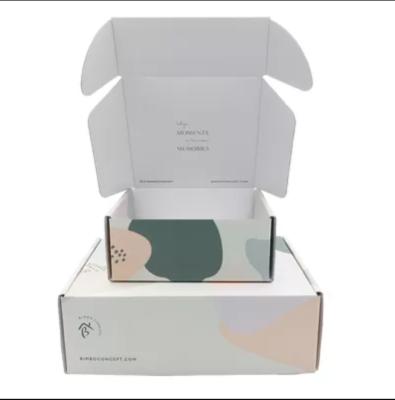 China Colorful Printed Logo Cardboard Gift Boxes 300 GSM Custom Corrugated Boxes for sale