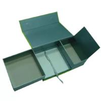 China Handmade Cardboard Gift Boxes OPP Chocolate Window Boxes Customized With Ribbon Closure for sale