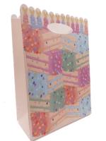 China Flexo Jewelry Paper Ribbon Handle Bags 300gsm SGS Packaging Kraft Shopping Tote for sale