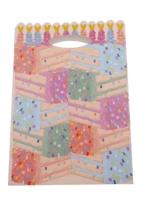 China Flexo Jewelry Paper Ribbon Handle Bags 300gsm SGS Packaging Kraft Shopping Tote for sale