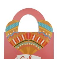 China Lovely CMYK Carrier Large Christmas Shopping Bags 350G Spot Printed Paper Carrier FLEXOGRAPHIC for sale