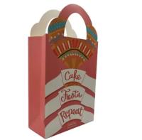 China Lovely CMYK Carrier Large Christmas Shopping Bags 350G Spot Printed Paper Carrier FLEXOGRAPHIC for sale