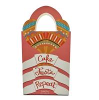 China Lovely CMYK Carrier Large Christmas Shopping Bags 350G Spot Printed Paper Carrier FLEXOGRAPHIC for sale