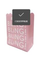 China OPP Custom Logo Pink Paper Shopping Bags CMYK Pantone Printing For Clothing Carrier 4C for sale