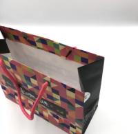 China 250gram PMS Promotional Cosmetic Shopping Bags Art Paper Pink For Mothers Day Gift for sale