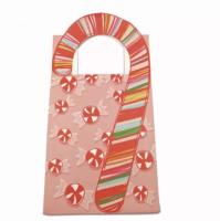 China Customized Branded Paper Bags 350GSM Pink Paper Candy Bags For Gift Or Shopping for sale