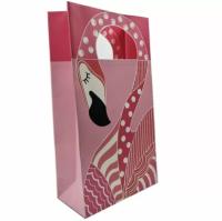 China Pink Luxury Paper Bags Customized Gift Packaging Bag For Clothing for sale