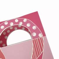 China Pink Luxury Paper Bags Customized Gift Packaging Bag For Clothing for sale