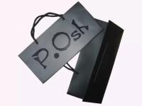 China 0.5mm Branded Paper Bags Recyclable Halloween Gift Bag Black for sale