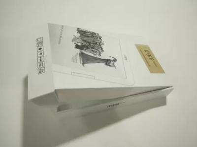 China Flap Lid Rigid Paper Boxes White Cardboard Bespoke Boxes 140*140*38mm for sale
