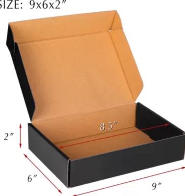 China Black Cardboard Packaging Boxes Small Cardboard Shipping Boxes For Mailing for sale