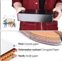 China CMYK Small Business Shipping Boxes Recyclable Small Corrugated Cardboard Boxes Black for sale