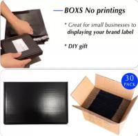China Matte Lamination Corrugated Mailer Box Black Mailer Shipping Boxes For Mailer Moving and Craft for sale