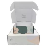China Recyclable Cardboard Packaging Boxes Matt Lamination Corrugated Mailing Box White for sale