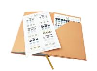 China 120GSM Custom Hardcover Notebooks A5 Hardcover Books Printing Orange With Gift Packaging for sale
