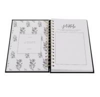 China Personalized Organizer Planner Book Luxury Spiral Hardcover Notebook 157GSM for sale