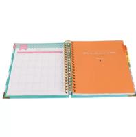 China Personalized Organizer Planner Book Luxury Spiral Hardcover Notebook 157GSM for sale