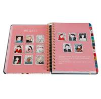 China Personalized Organizer Planner Book Luxury Spiral Hardcover Notebook 157GSM for sale