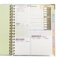 China Custom Size Personal Planner Book OEM Spiral Bound Weekly Planner 150GSM for sale