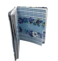 China CMYK Printing Hard Cover Book Customized Gold Spiral Notebook With Sticker And Memo Pad for sale